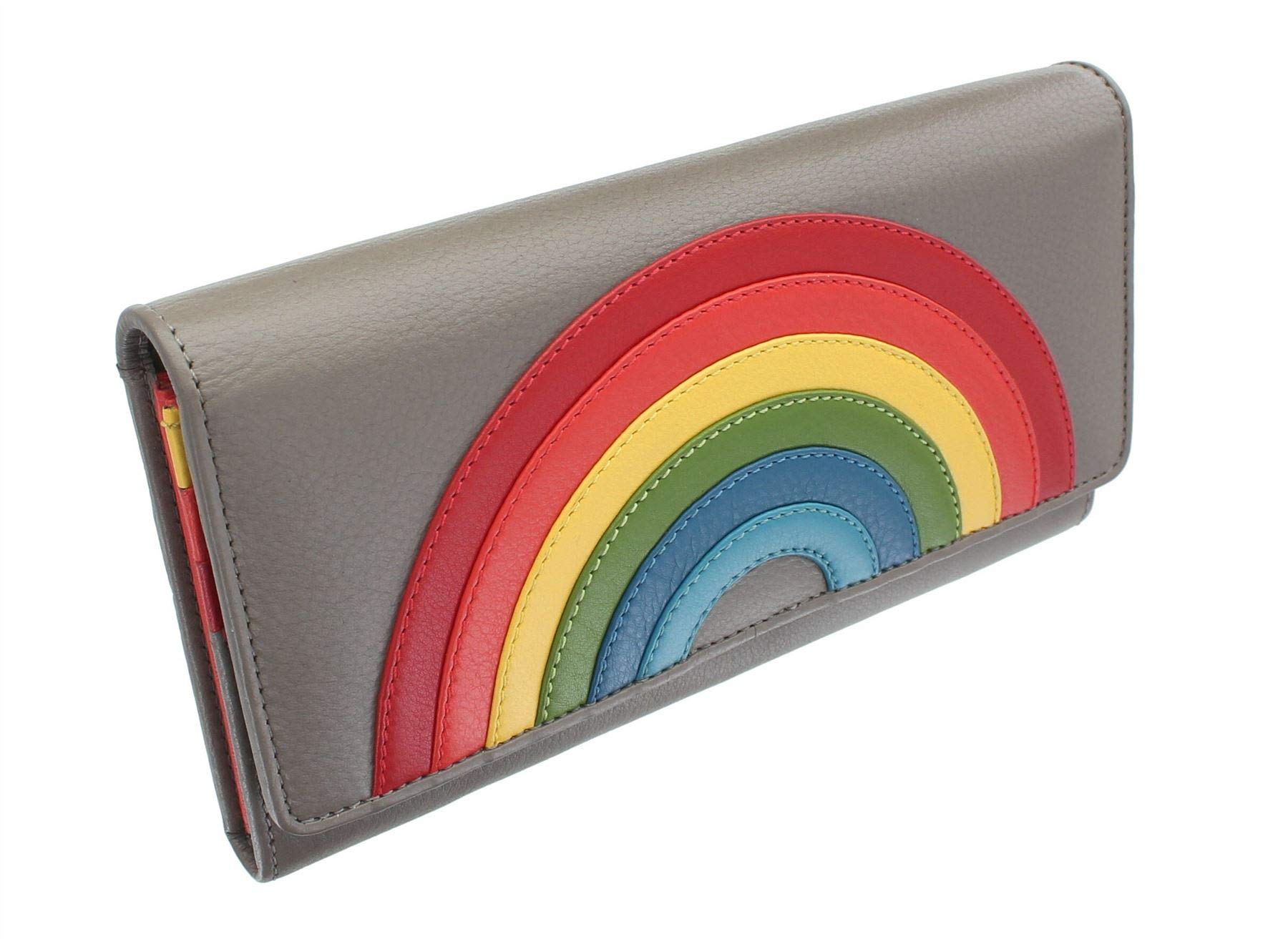 Visconti Happy Rainbow Collection Phoebe Leather Purse RFID HR80 Taupe