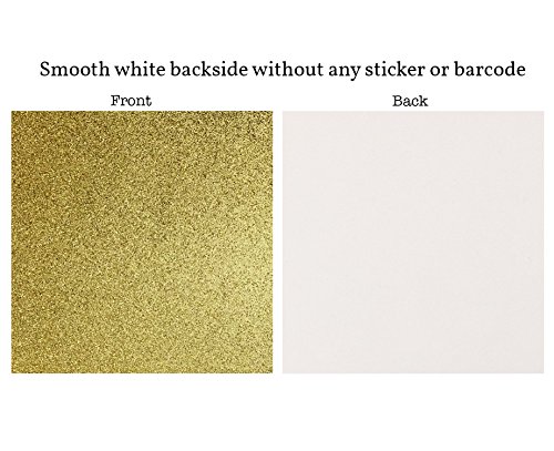 Crafasso 12" x 12" 300gms Heavy & Premium Glitter cardstock, 15 Sheets, Blue