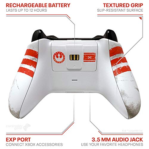 Controller Gear Star Wars: Squadrons, Xbox Wireless Controller + Pro Charging Stand Bundle for Xbox-Limited Edition-Officially Licensed By Xbox, Disney, Lucasfilm Ltd. - Xbox One