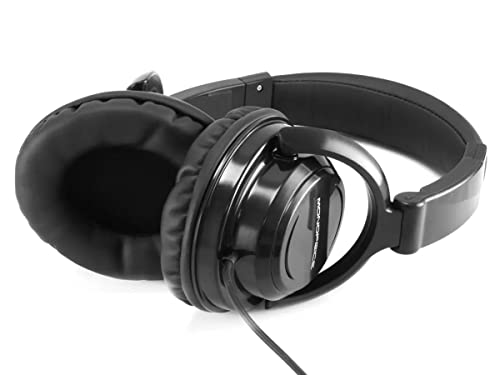 Monoprice Hi-Fi Light Weight Noise Isolationg Over-The-Ear Headphones Ideal for Portable Applications Black