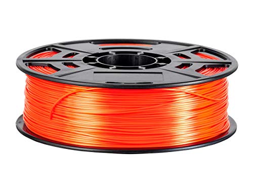 Monoprice Hi-Gloss 3D Printer Filament PLA 1.75mm - 1kg/Spool - Orange Red, Works with All PLA Compatible 3D Printers