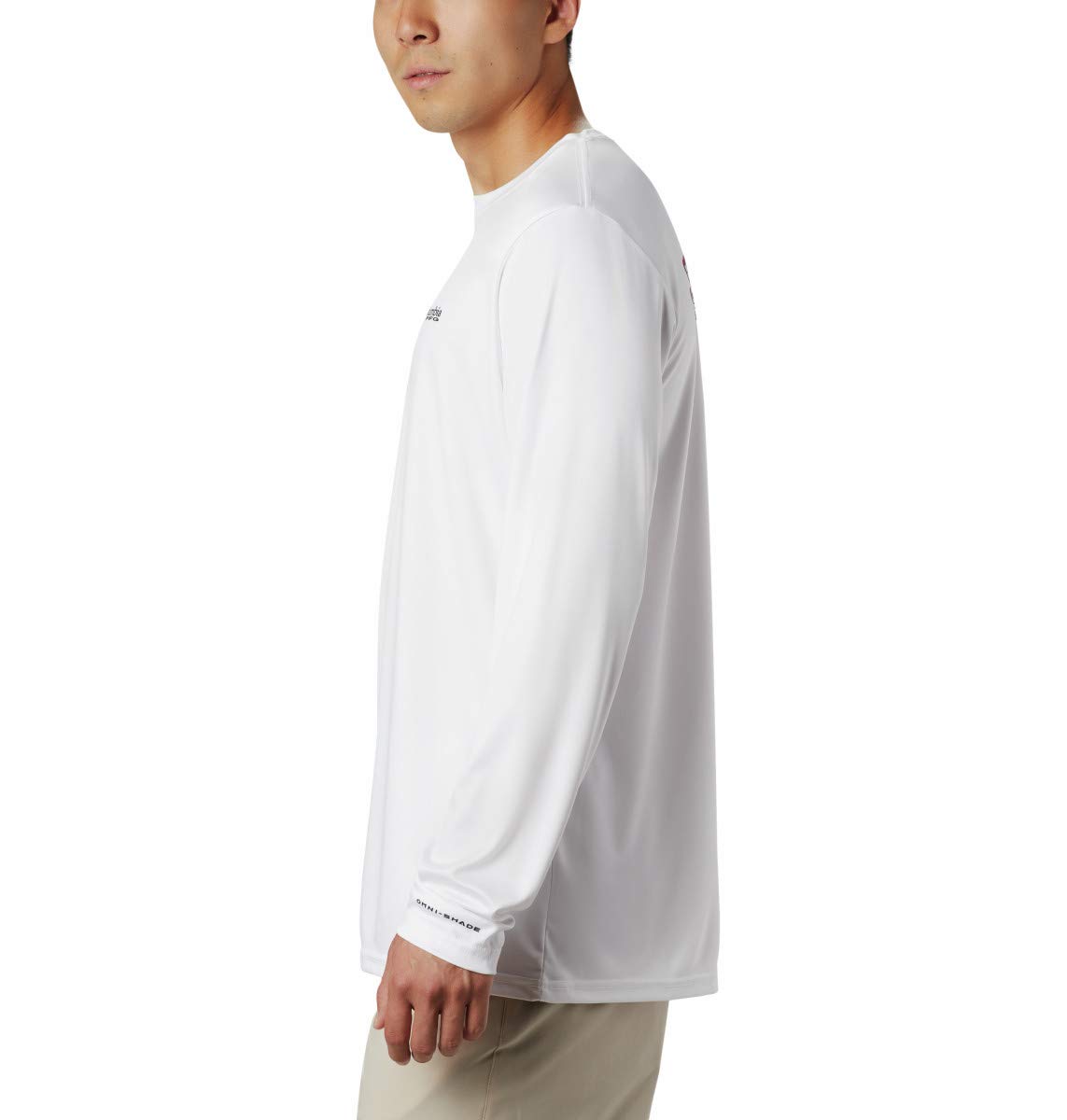 Columbia Men's PFG Fish Series Ii Terminal Tackle Long Sleeve, Cool Grey/Permit, XLT