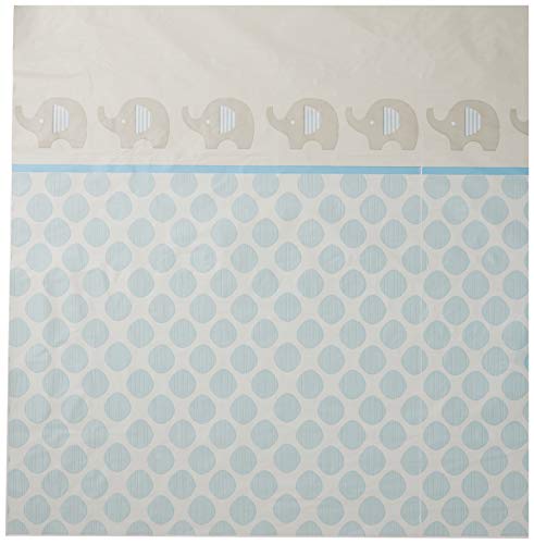 Creative Converting 316939 All Over Print Plastic Tablecover, 54 x 102, Little Peanut, Boy
