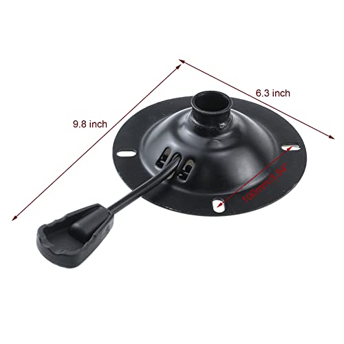 Meprotal Office Chair Tilt Swivel Plate, Heavy Duty Replacement Swivel Seat Swivel Bas Lift Lever Handle for Chair Bar Stool - 9.8 x 6.3inch