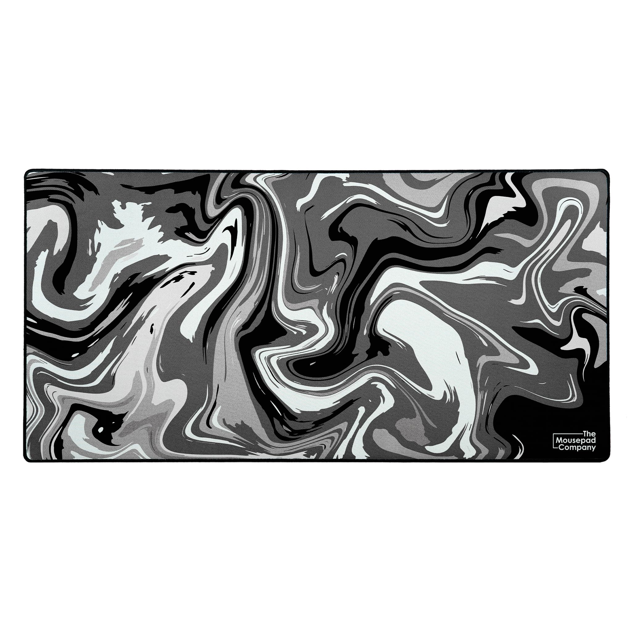 DURAGLYDE The Mousepad Company Original Strata Liquid Large Size Gaming Mousepad Full Desk (Large (36"x17"), Blue & White & Purple)