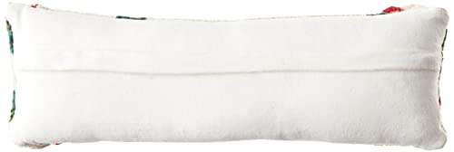 Mud Pie Holly Merry Xmas HW Pillow, 1 Count (Pack of 1), Multicolor
