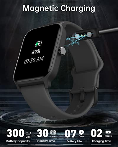 Smart Watch for Men Women (Answer/Make Call), 1.8" Touch Screen Activity Trackers for Android iPhone Compatible with Alexa Built in, Fitness Heart Rate Blood Oxygen Sleep Monitor, IP68 Waterproof