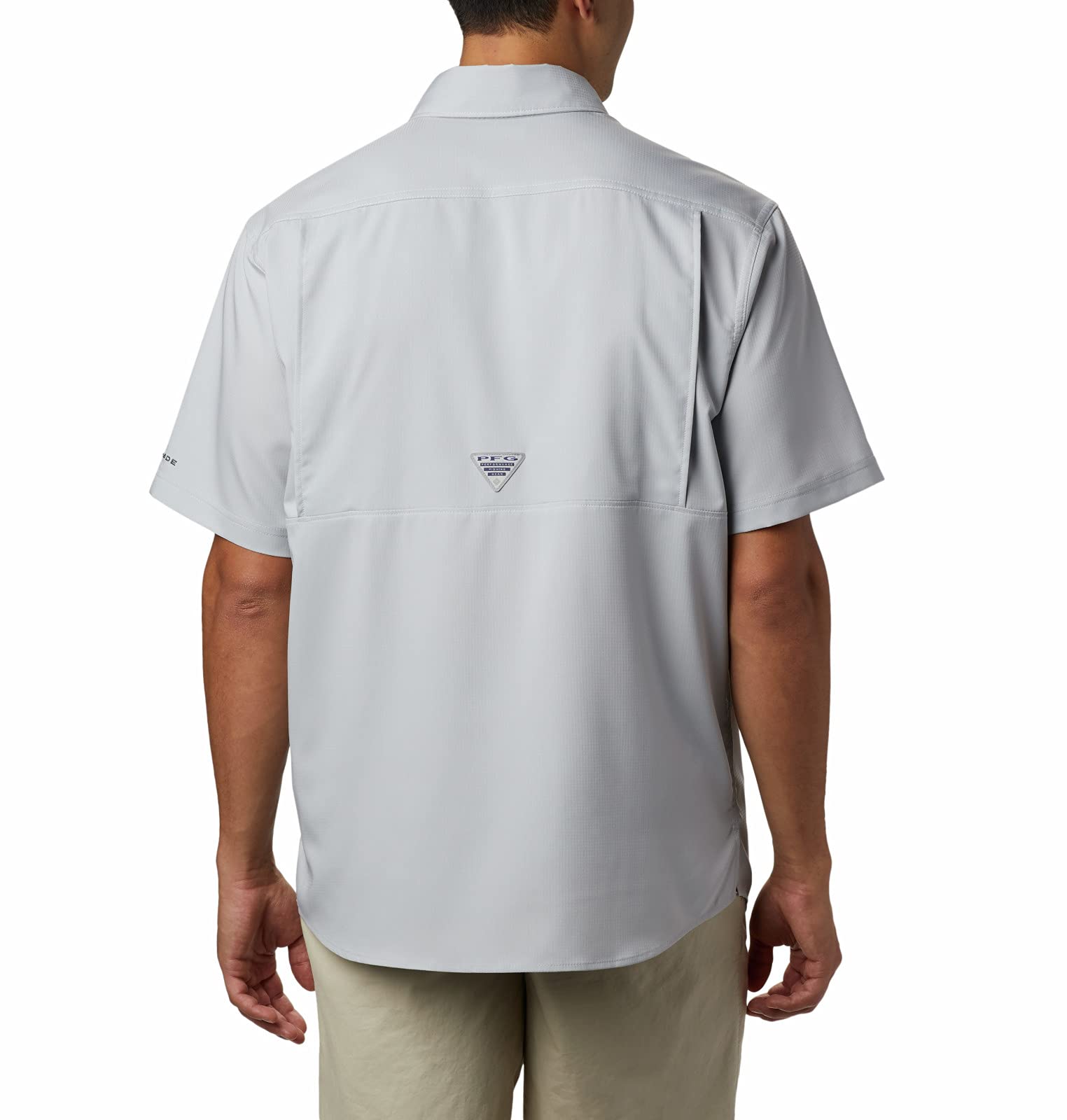 Columbia Men's Low Drag Offshore Short Sleeve Shirt, UPF 40 Protection, Moisture Wicking Fabric T-Shirt,Cool Grey,XX-Large