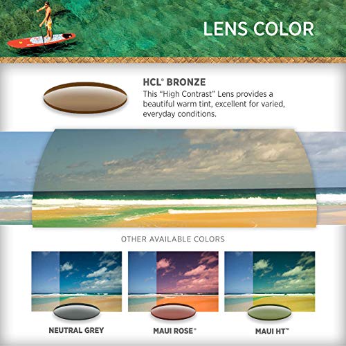Maui Jim Men's and Women's Ah Dang! Polarized Fashion Sunglasses, Tortoise/HCL® Bronze, Medium