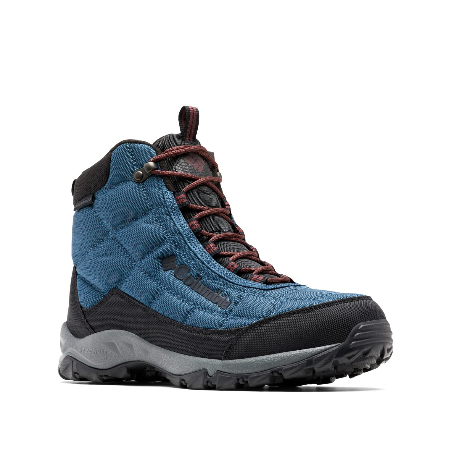Columbia Men's Firecamp Boot, Petrol Blue/Black, 12 W US