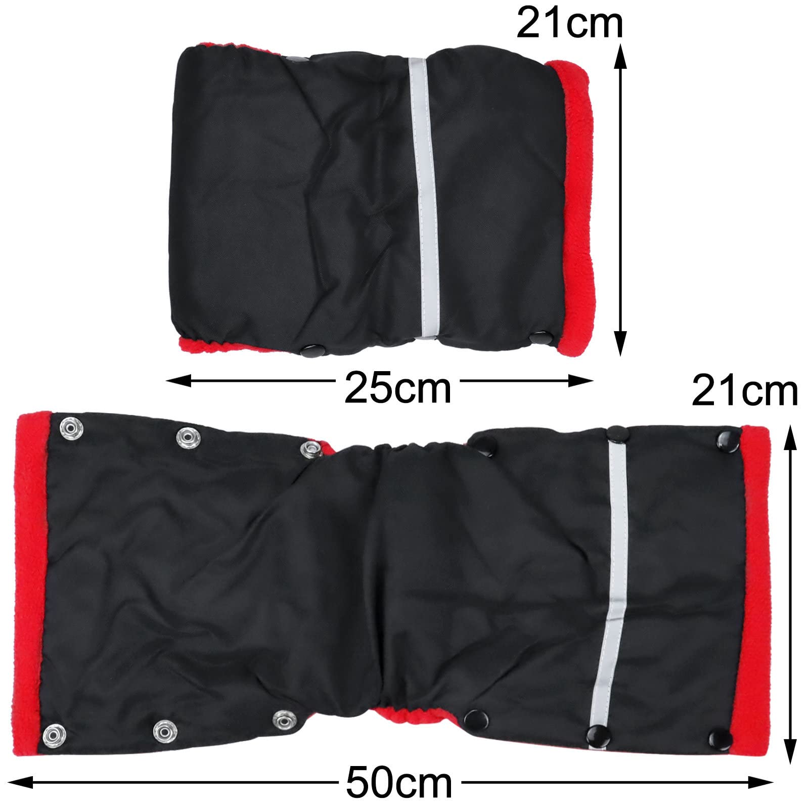 Stroller Gloves Hand Muffs Mittens Pram Hand Warmer Winter Anti- Freeze Extra Thick Waterproof with Luminous Stroller Warmmuffs Universal Stroller Accessories for Pushchair Car Seat Buggy