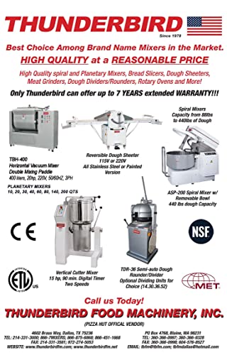 THUNDERBIRD Dough Rounder/Divider TDR-36