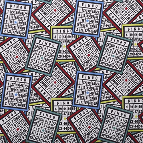 Mook Fabrics Cotton Bingo, Multi, 15 Yard Bolt