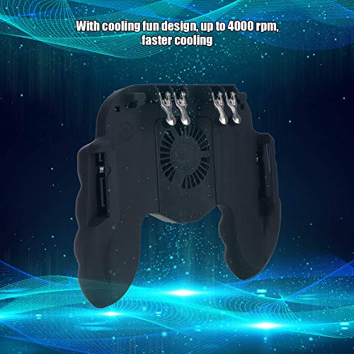 Smartphone Gamepad Portable Mobile Phone Game Controller Heat Dissipation Gamepad Power Handle with Cooling Fan for Smartphone Gamepad