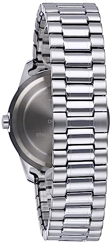 Timex Men's South Street Sport 36mm Watch โ Silver-Tone Case Blue Dial with Silver-Tone Stainless Steel Expansion Band