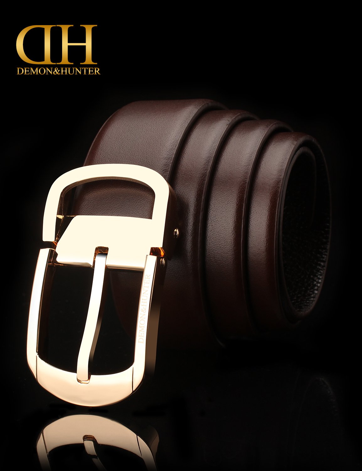 Demon&Hunter PBL Series Men's Pin Buckle Belt H00507(110CM)