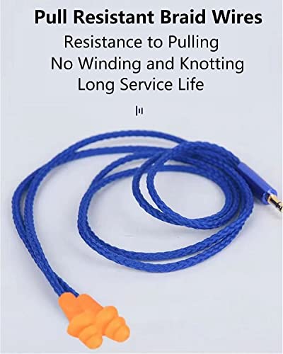 KNTARU Earplugs Earphones ,EarPlug Headphones for Work,Slack Off,Noise Suppression,Hearing Protection,Study,Sleep,Travel,Fitness,Construction site,Production line,Noisy Places