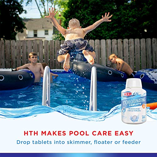 HTH 42031 1" Chlorinating Tablets Swimming Pool Chlorine, 5 lbs