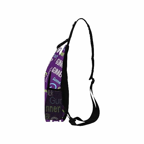 M YESCUSTOM Custom Sling Bag, Personalized Sling Bags for Men Women Customized Backpack with Your Name & Text Crossbody Chest Bag Walking Hiking Travel Daypack