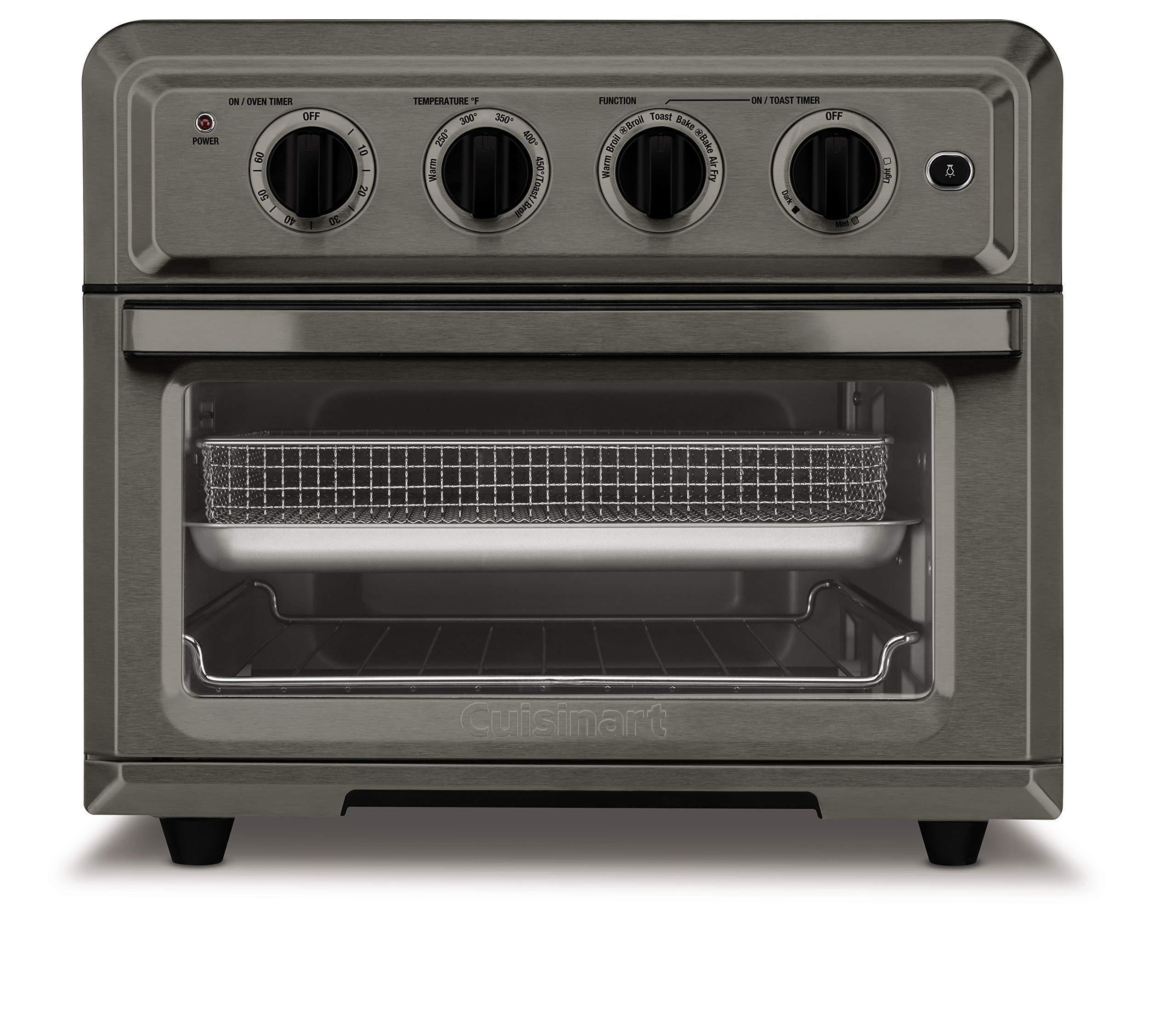 Cuisinart TOA-60BKS Air Fryer Toaster Oven, Black (Renewed)