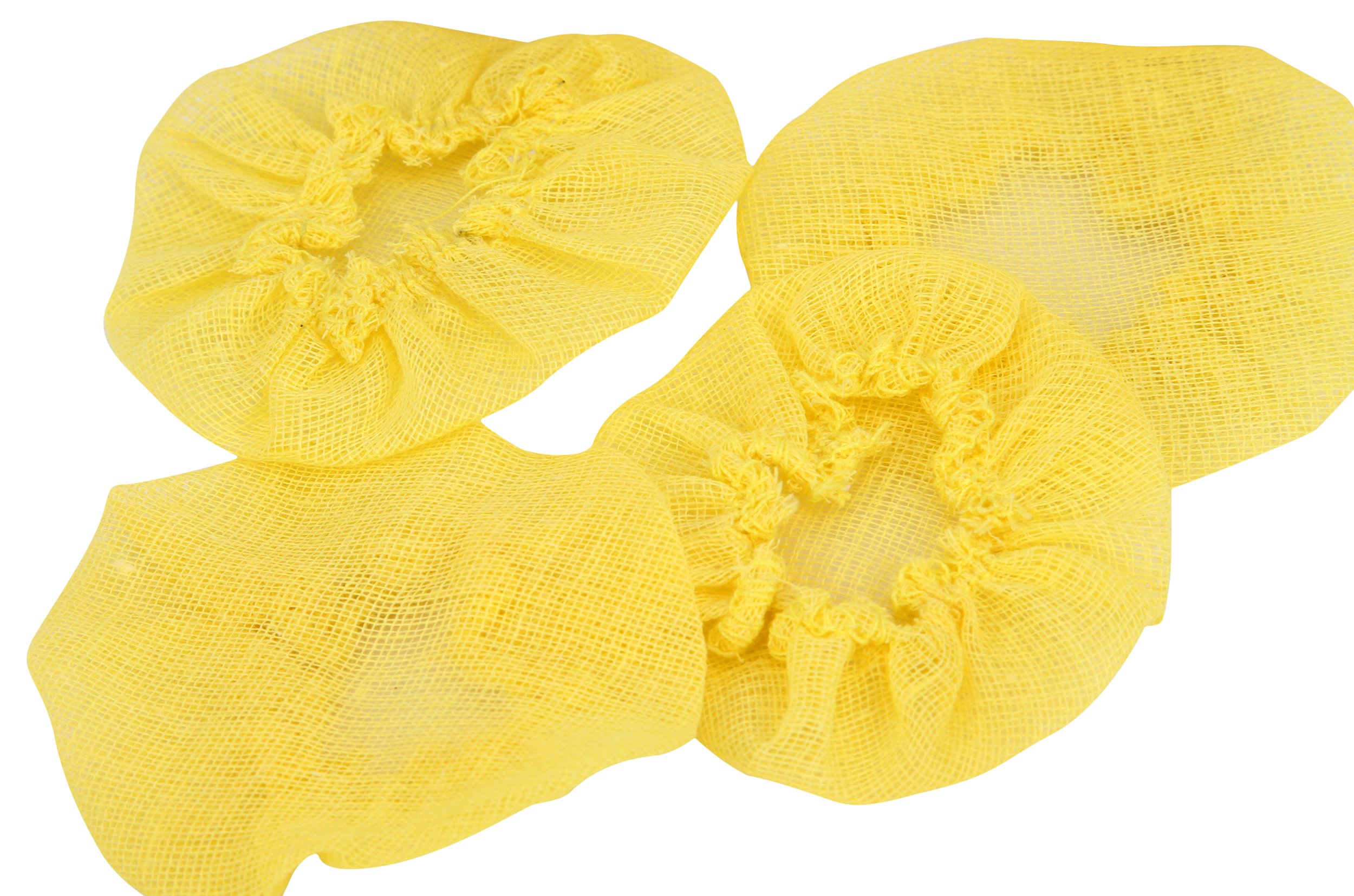 DeRoyal Lemon Wedge Stretch Wrap, Fine Woven Cotton, Washable, Yellow, 100-Count