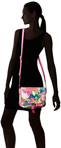 Vera Bradley Women's Cotton Carson Crossbody Purse, Superbloom, One Size