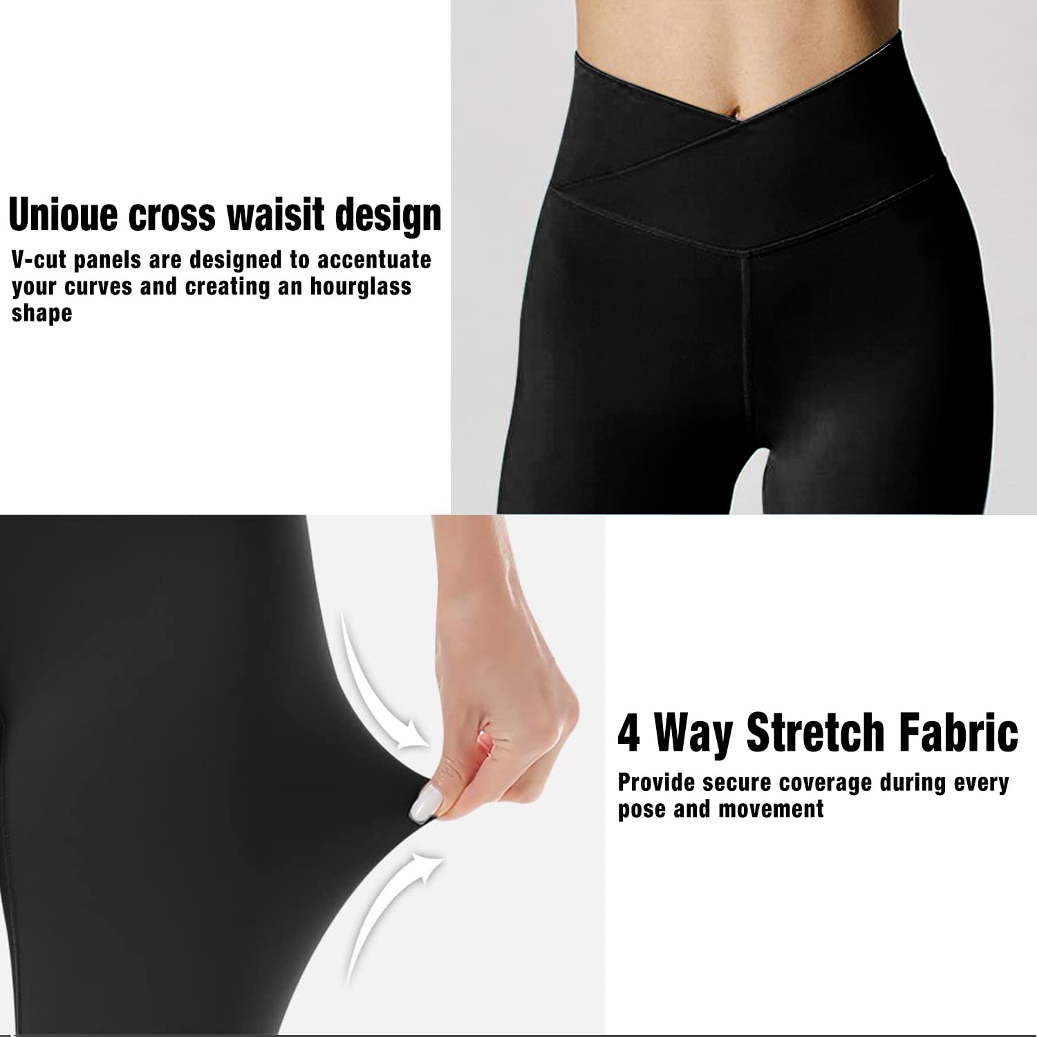COOLOVER 3 Pack Biker Shorts for Women-8" Buttery Soft High Waisted Tummy Control Biker Shorts for Workout Running Athletic