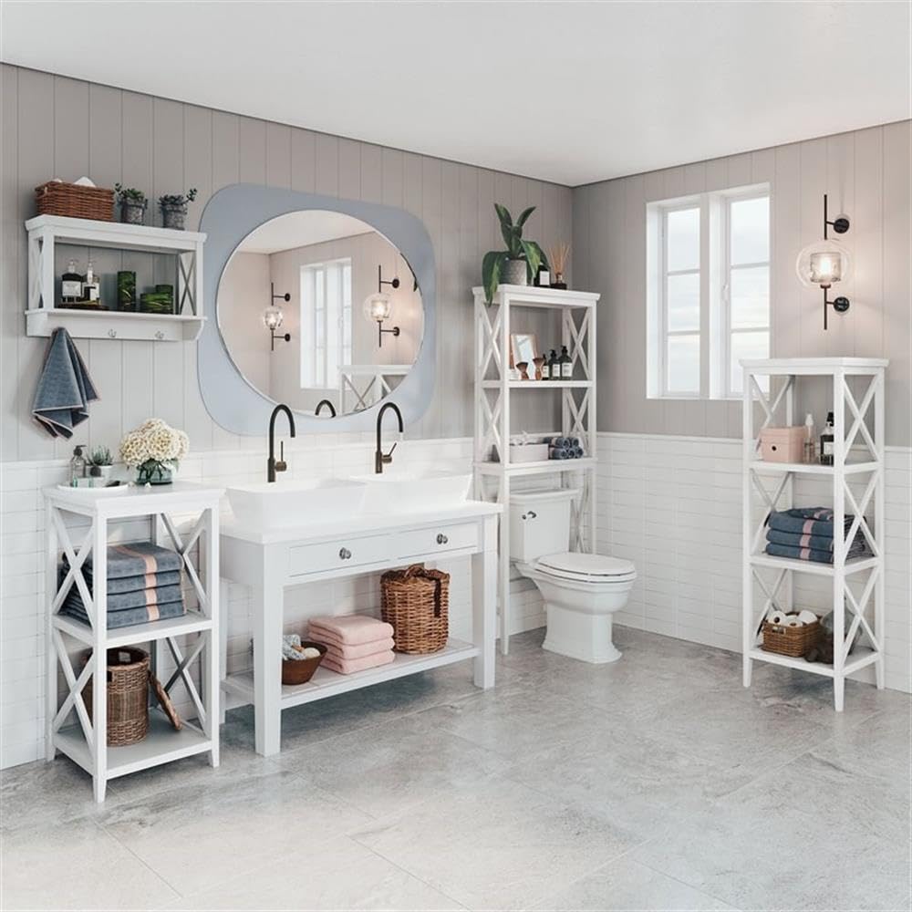 RiverRidge La Crosse 36" Bathroom Storage Tower Shelving