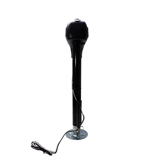 Quick Products JQ-3500SMB Power A-Frame Electric Tongue Jack with Side-Mount, LED Work Light for Camper Trailer, RV - 3,650 lbs. Capacity (Higher Then Standard 3,500 lbs. Jack!), Black