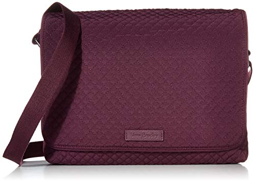 Vera Bradley Women's Microfiber Turnabout Crossbody Purse, Indiana Rose, One Size