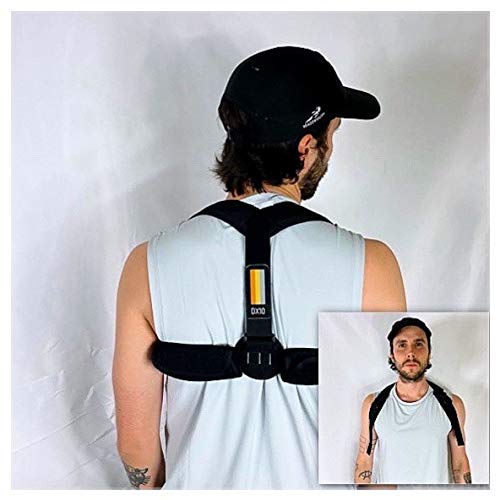 DX10 Posture corrector for men and women - Back Brace - Easy open front buckle - wider Middle Adjustable strap Mid, Upper Spine Support- Shoulder - Clavicle - Back Pain Relief -Universal design fit