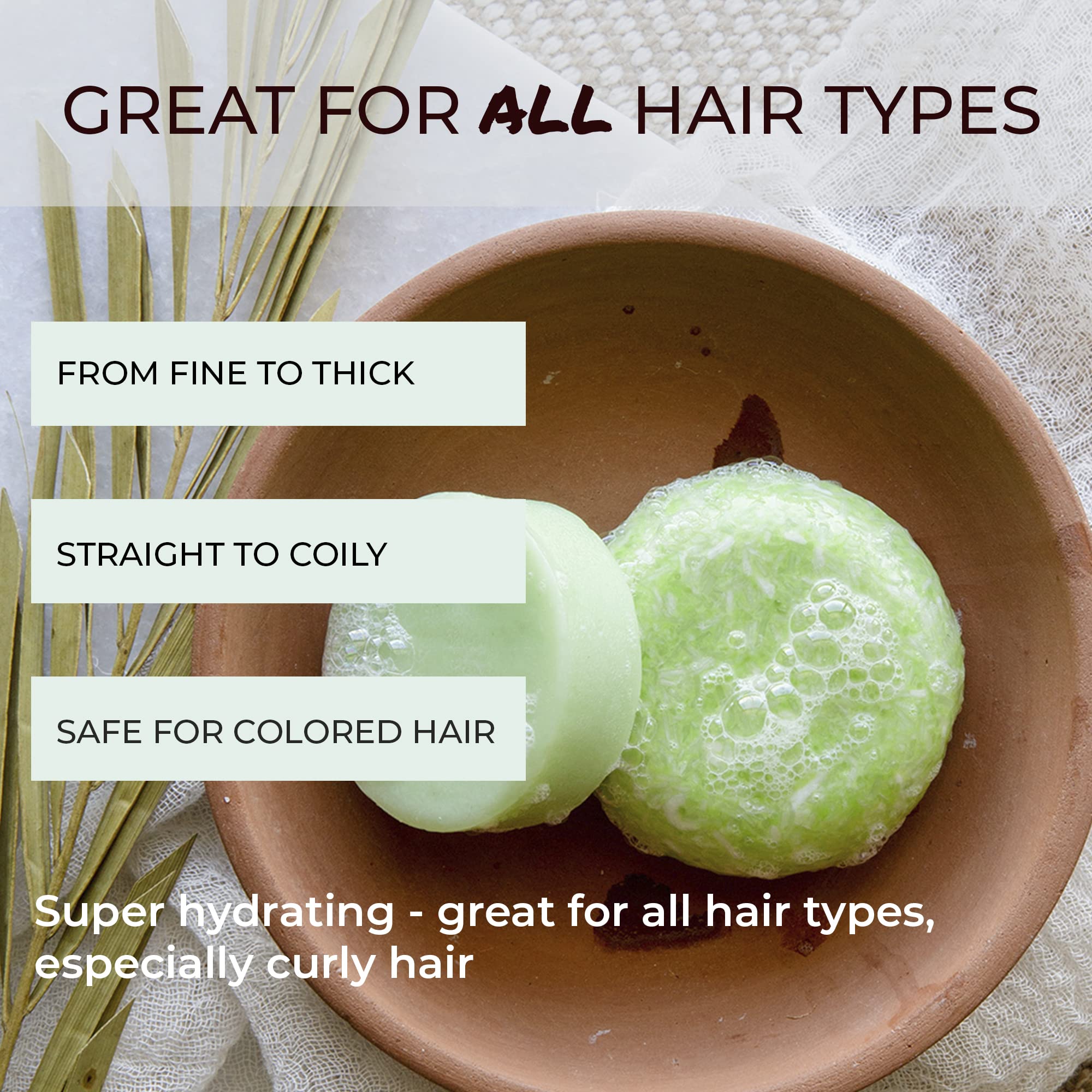 Suds & Co. Solid Shampoo Bar, Zero Waste Shampoo, Natural Shampoo Bar Soap, Sustainable, Eco-Friendly Hair Care - Maui Melon, 3.0 Ounce