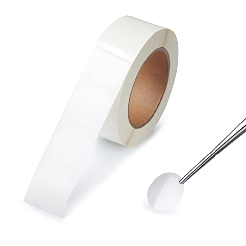 Faithful Supply 1.5 inch, 1,200/roll Clear Circle Seal Stickers Great as Envelope Seal Stickers, Clear Stickers, Circle Tape, Clear Circle Labels and Envelope Seals.