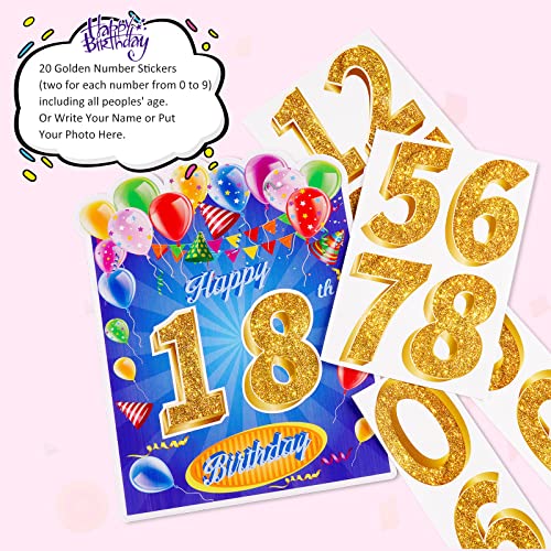 HOMENOTE 7Pcs Happy Birthday Yard Signs With Stakes, 5m LED Light and Personalized Sign, 23.6’’Foldable Large Happy Birthday Sign, Full Set Supplies for Yard Lawn Outdoor Birthday Decoration Party