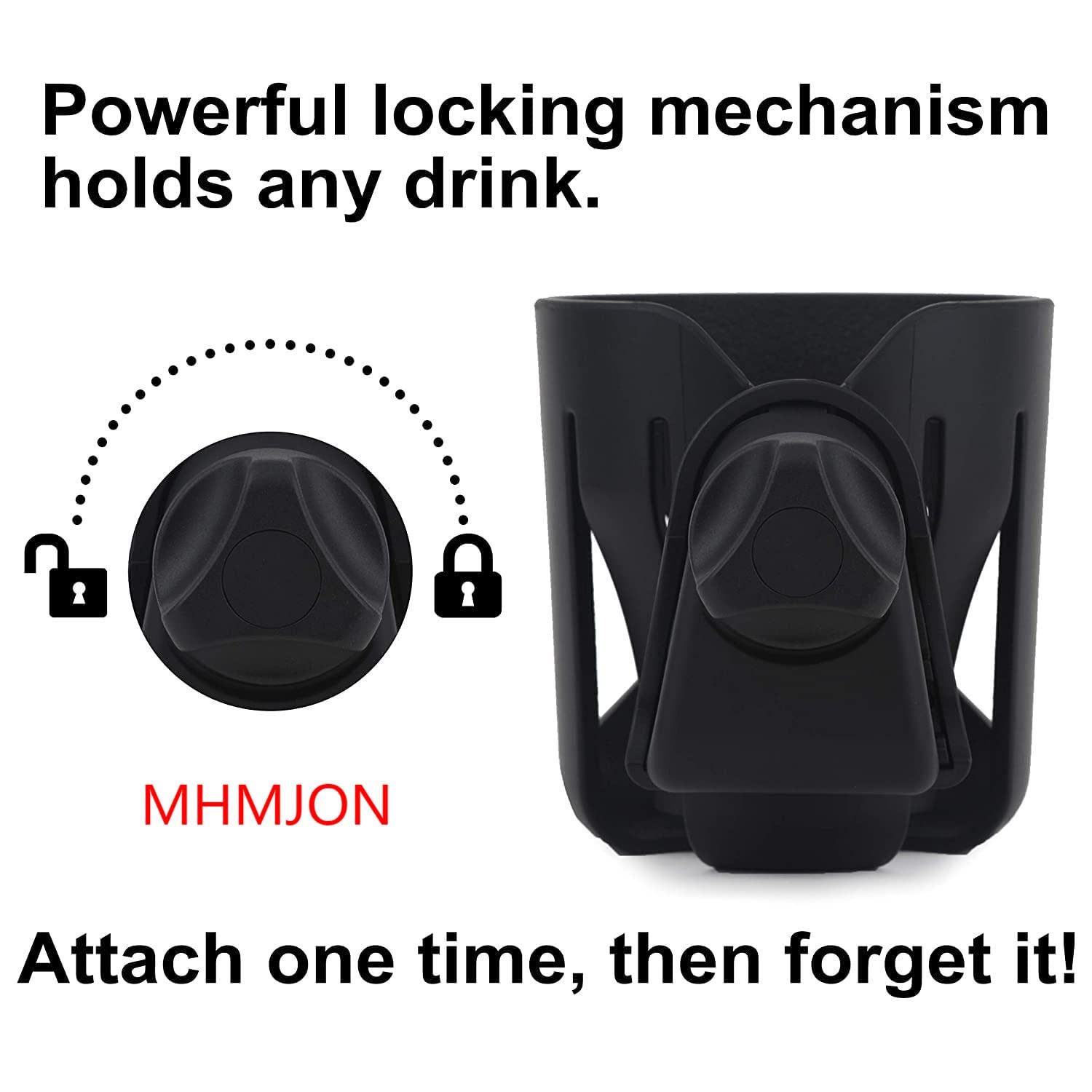 Cup Holder for All UppaBaby Strollers - Fits Every Vista, Curz, and Minu Model - Attaches in Seconds - Folds with Stroller - 3.75” Diameter Fits Most Cups and Bottles - Uppa Baby Accessories Now