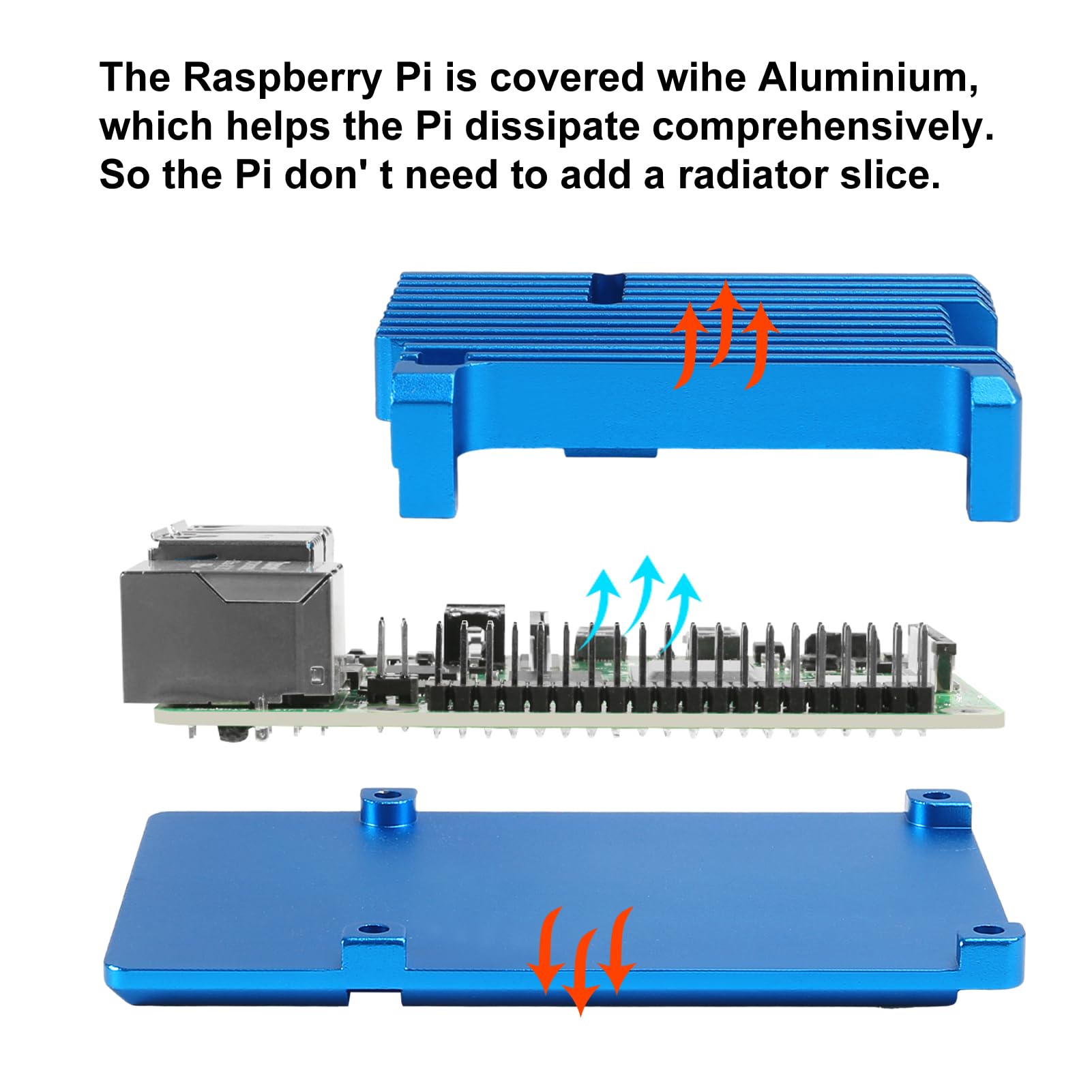 Dorhea Raspberry Pi 4 B Case, Raspberry Pi Rack Cluster Case Stacking Case with Cooling Fan and Fan Cover for Raspberry Pi 4,Raspberry Pi 3 Model B B+, Raspberry Pi 2 Model B,Pi B+ (5-Layers)
