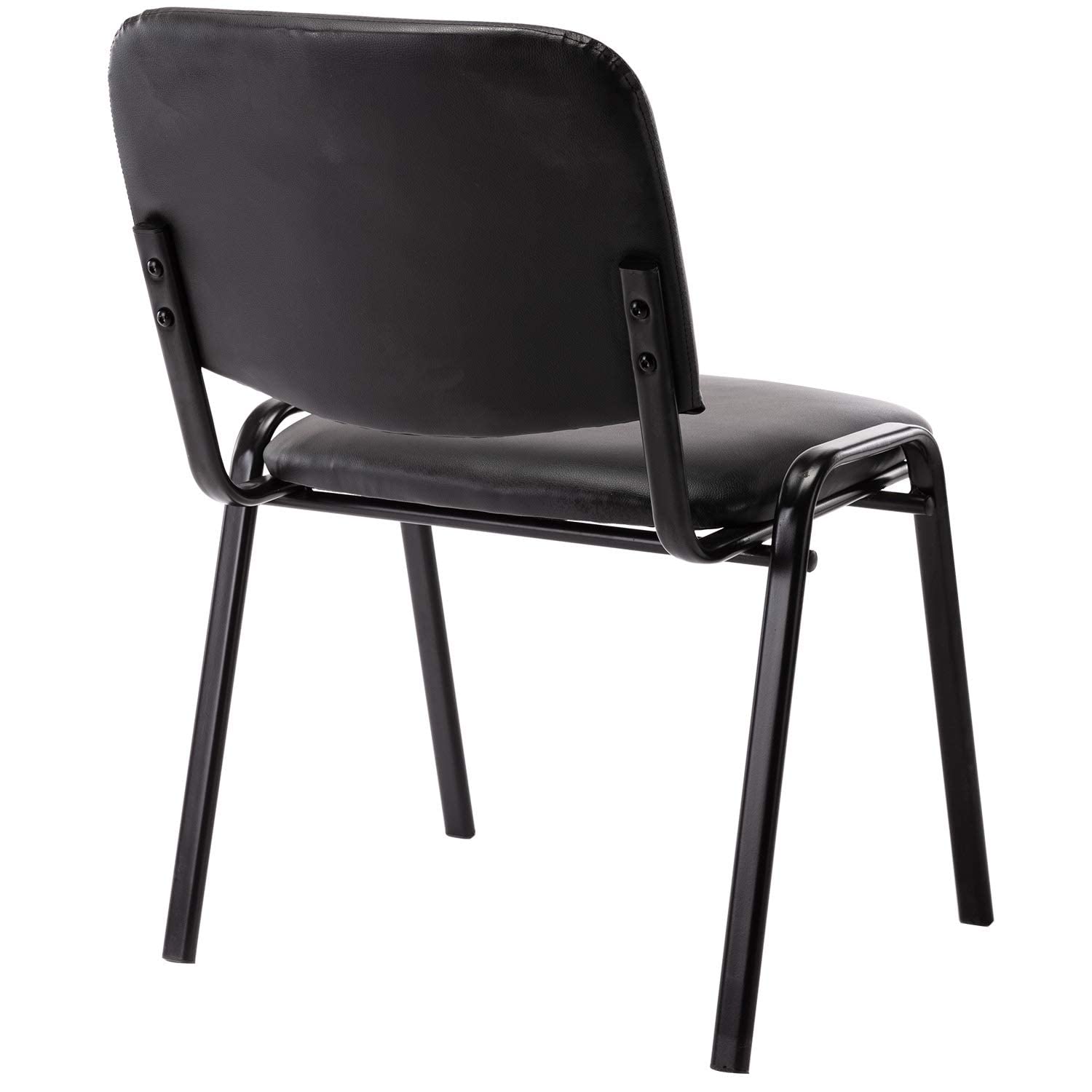 DM Furniture Conference Chairs, 5 Pack Stackable Reception Chairs PU Leather Guest Chairs for Events, Office, Reception Area, Hotel, Hall, Community Centers, Home, Set of 5
