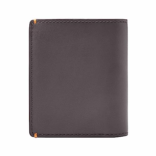 Fossil Men's Joshua Vegan Cactus Leather Slim Minimalist Bifold Front Pocket Wallet, Lead Gray, (Model: ML4462109)