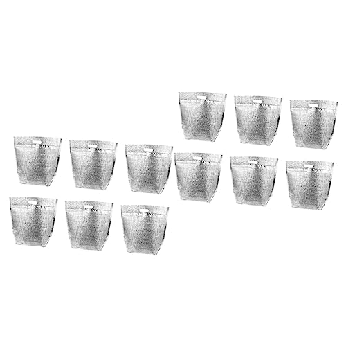 ULTECHNOVO Food Bag 12 Pcs Self-sealing Thermal Bag Organizer Tote Bag Zippered Tote Food Insulation Pouch Thermal Box Liners Heat Insulated Bag Baking Take-out Food Thermal Bag