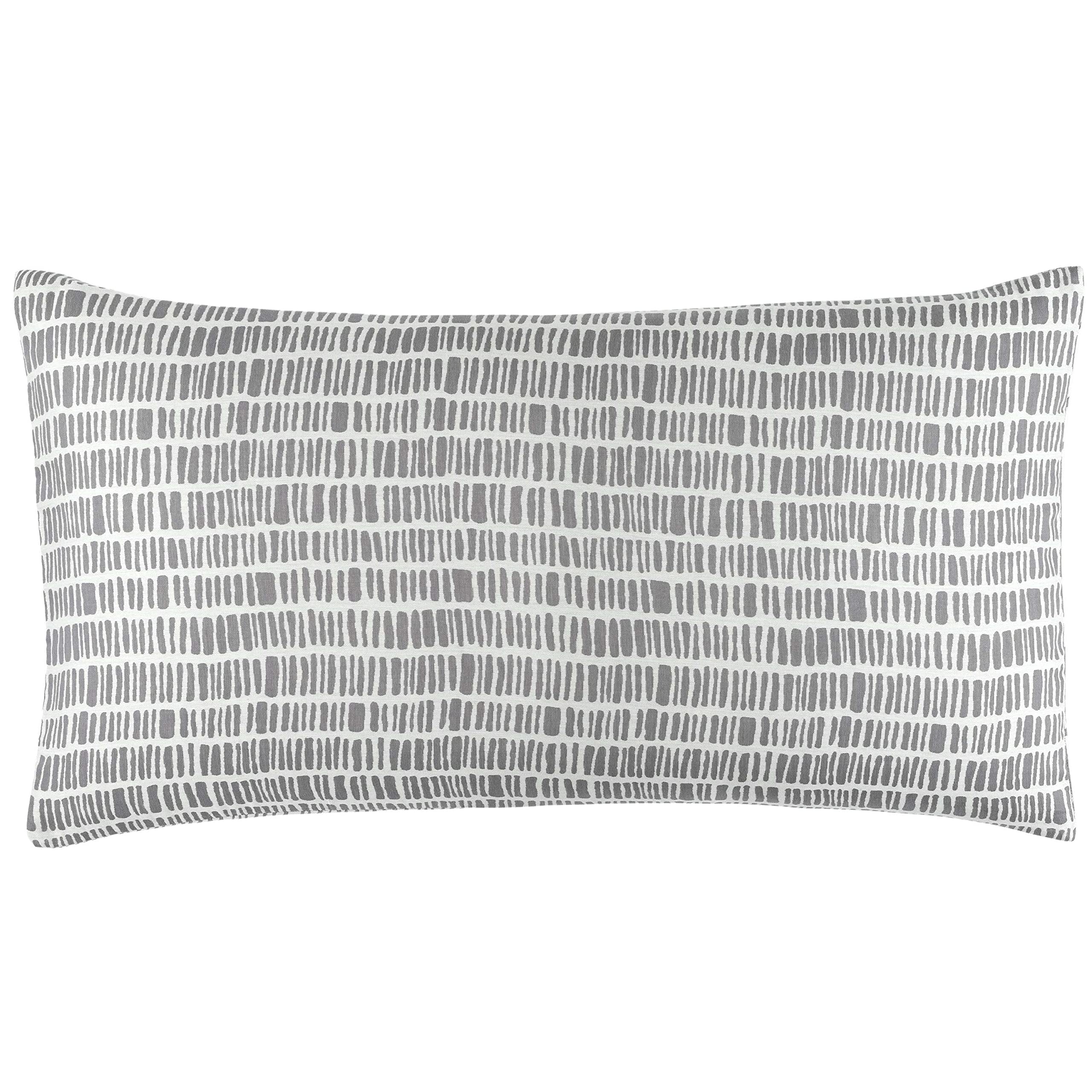 Pine Cone Hill Talus Granite Duvet Sham, Standard Size, Grey Graphic Pattern