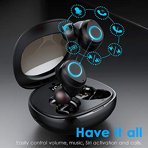 Motast Wireless Earbuds, Bluetooth 5.1 Headphones Mini Bluetooth Earbuds with HD Mic, Wireless Earphones in Ear with USB C Charging Case, IP7 Waterproof, Deep Bass, 30H Playtime Headset for Sports