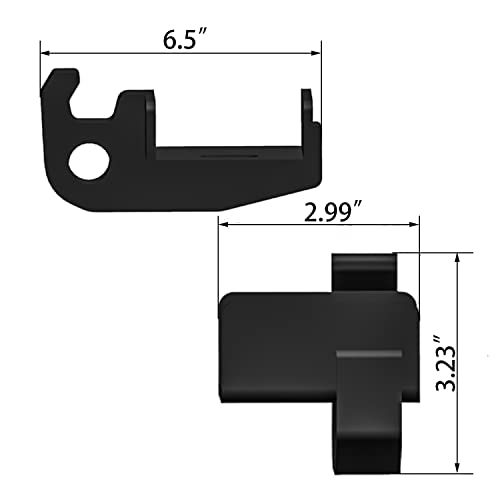 TIOYAR Tacoma Front Tow Hook Mount Bracket and D-Ring Compatible with 2009-2021 Toyota Tacoma D-Ring Shackle Bracket, Devil Hook Bracket Replacement