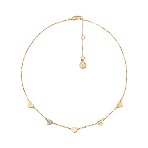 Michael Kors Women's Gold-Tone Brass Station Necklace (Model: MKJ7983710)