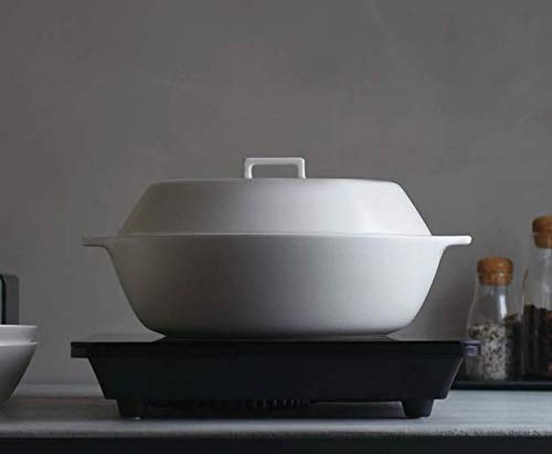 KAKOMI IH Donabe 1.2L Traditional Japanese Clay Pot - Steaming, Simmering, Stewing, Suitable for various cooking methods by Kinto