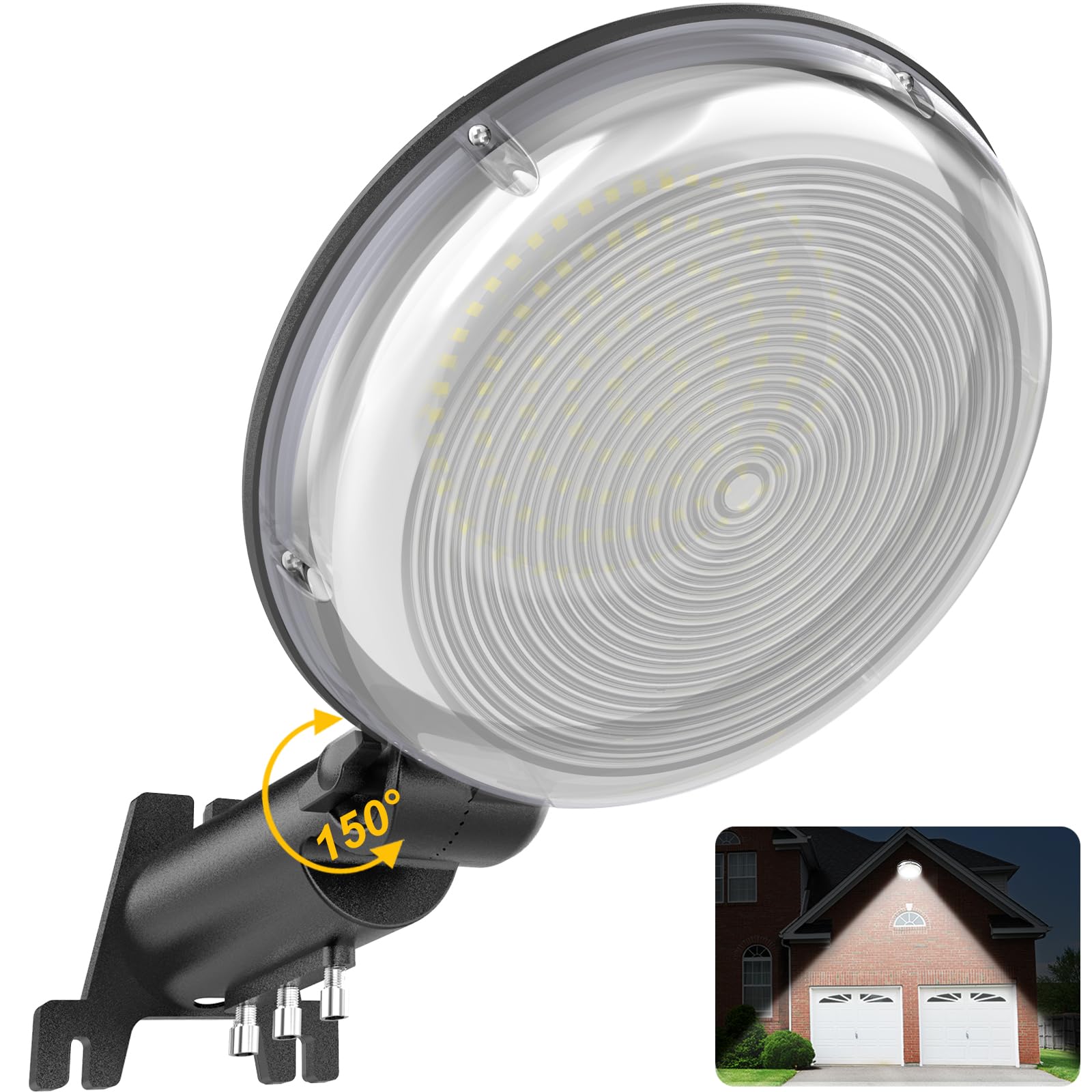 LED Barn Light, Dusk to Dawn Outdoor Lighting, Area Street Light with 150° Adjustable Install Angle, 150W 20000LM 6500K Daylight IP65 Waterproof Barn Lights for Farmhouse Barns Warehouse Yard -1Pack