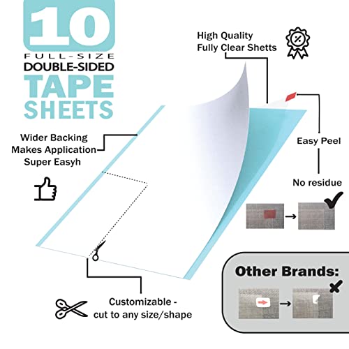 Sofisti - Cat Scratch Deterrent Tape for Furniture β 10 Double Sided Anti Scratching Sticky Tape - Cat Scratch Furniture Protector β Cat Training Tape Teaches Your Kitty Not to Scratch Your Couch