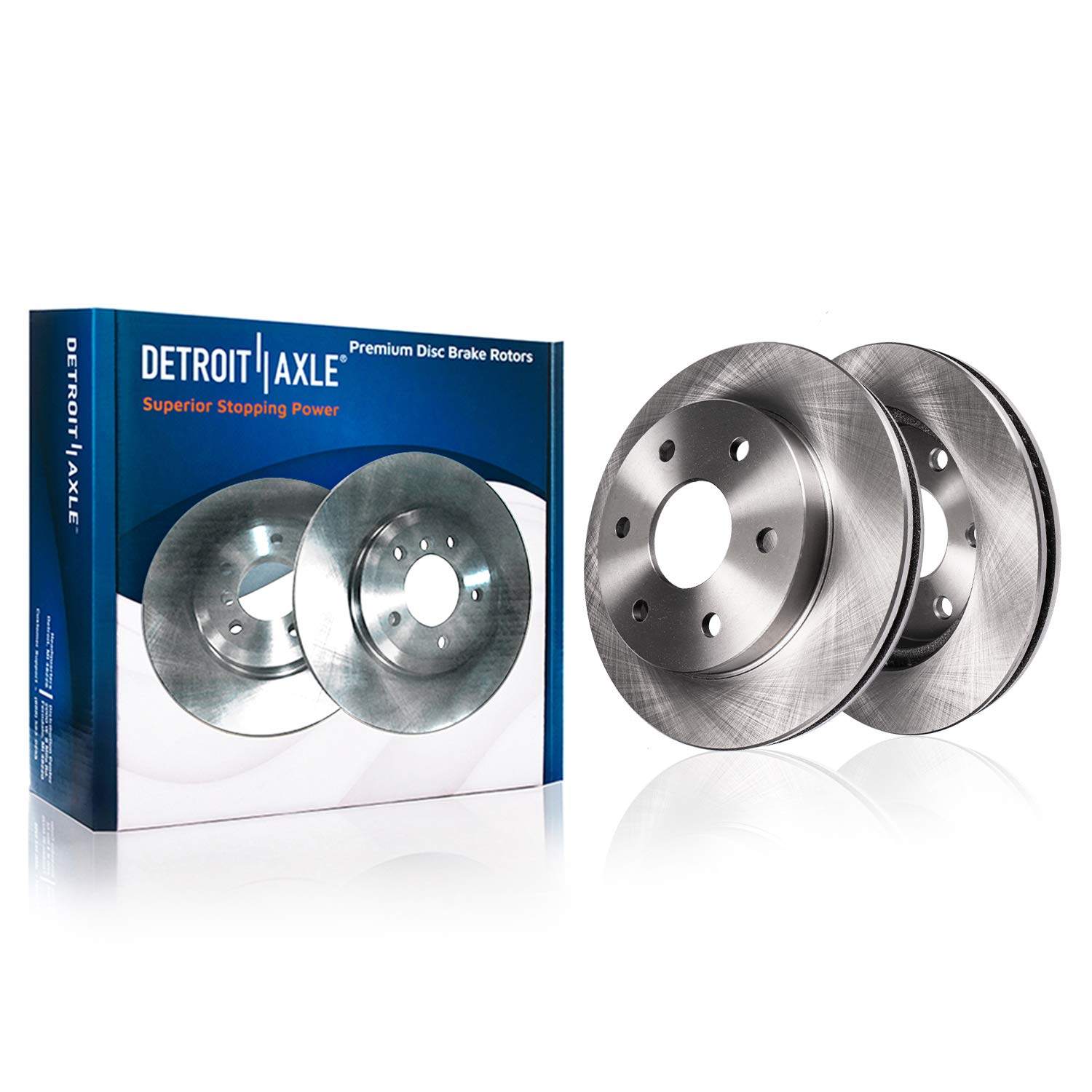 Detroit Axle - Rear Brake Kit for 07-17 Ford Expedition Lincoln Navigator Brake Rotors Ceramic Brakes Pads 2007 2008 2009 2010 2011 2012 2013 2014 2015 2016 2017 Replacement