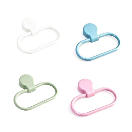OSALADI 3pcs Adhesive for Self Holders Ring Bracket Plastic Rack Home Drill Hooks Toilet Swing Hanger Wall Shower Washroom Holder Self- Bath Hangers Storage Drilling Towel Round Mounted