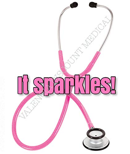 Prestige Medical Clinical Lite™ Stethoscope, Hot Pink Sparkles