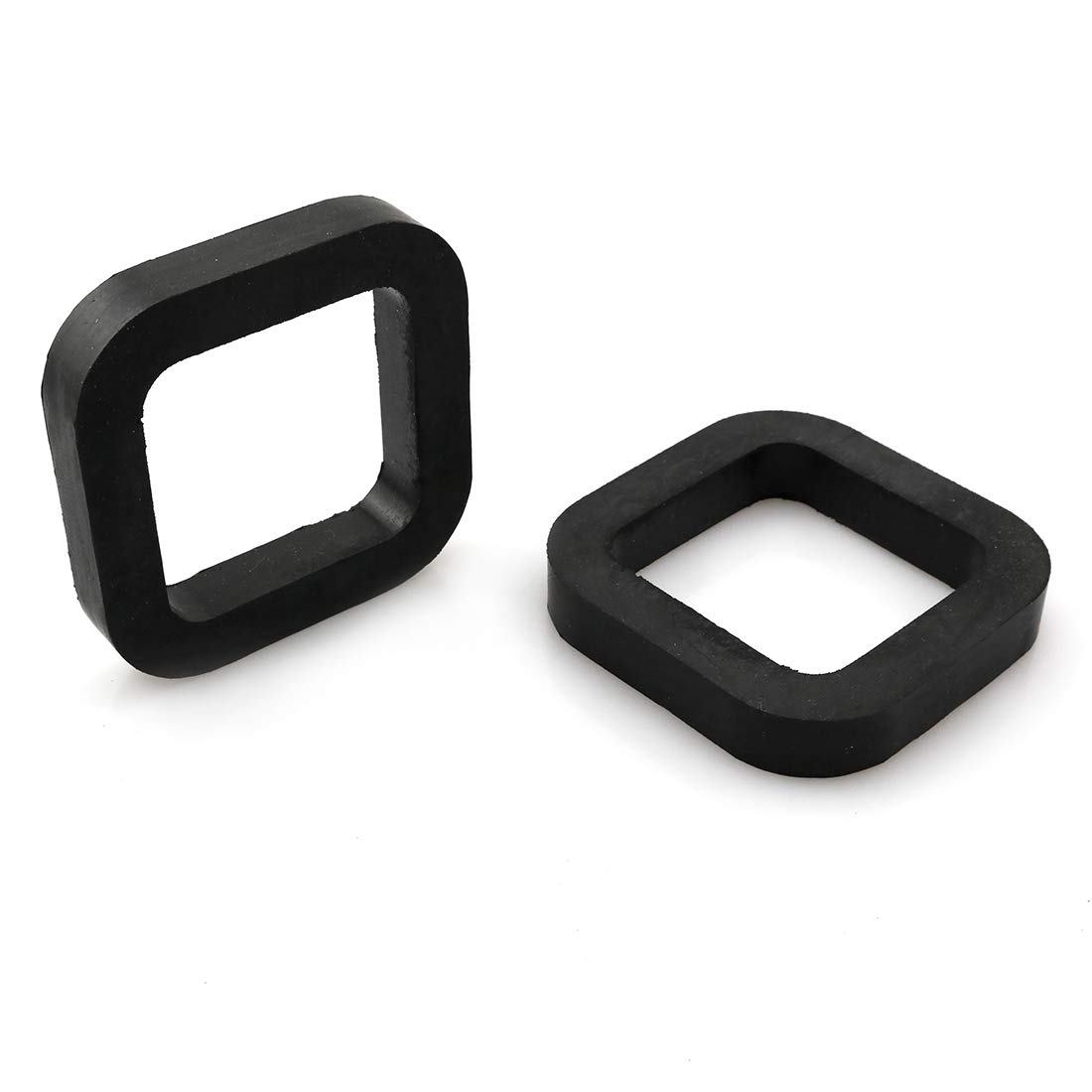 DZS Elec 2pcs Hitch Receiver Silencer Pad 2 Inch Hitch Receiver Muffler Pad Trailer Link Damping Rubber Block for Adjustable Ball Mounts Trailer Hitch Receiver
